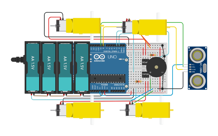 Circuit Design Esquema De Circuito Carrito Tinkercad