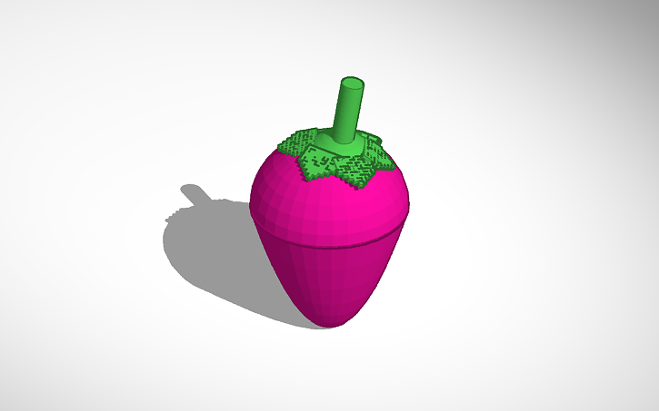 3D design Strawberry - Tinkercad