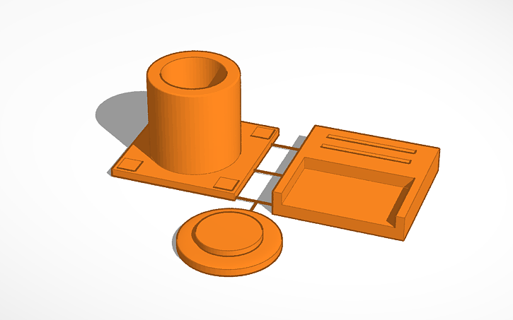 3D design storage container - Tinkercad