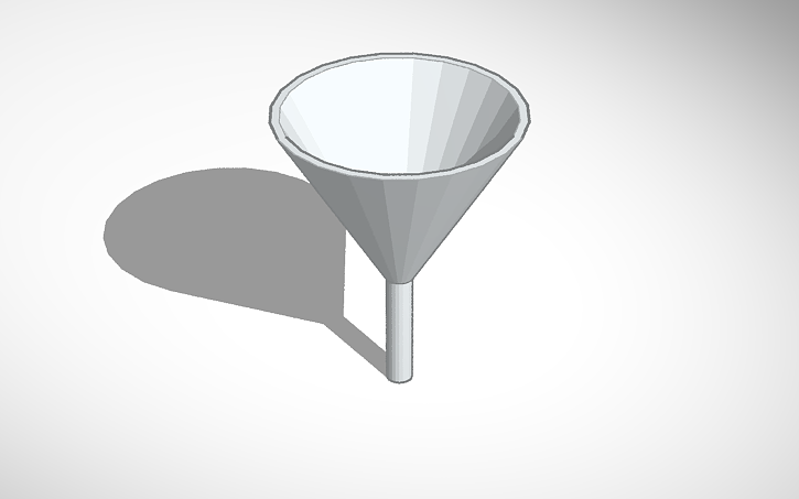 3D design Embudo - Tinkercad