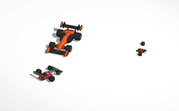 3D design F1 CAR model 2 - Tinkercad