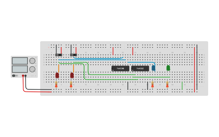 Circuit Design Porta Nand E Nor John Tinkercad