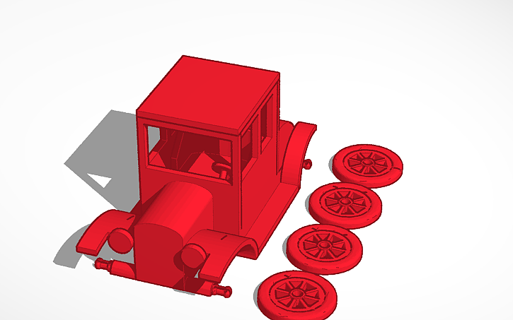 3D design ford model t coupe finish - Tinkercad