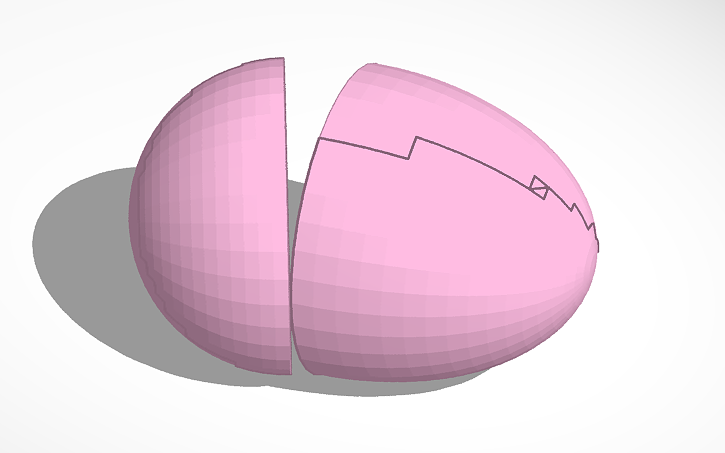 3D design Egg - Tinkercad