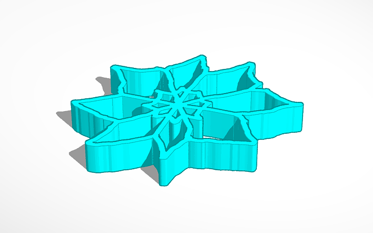 3D design SnowFlakes - Tinkercad