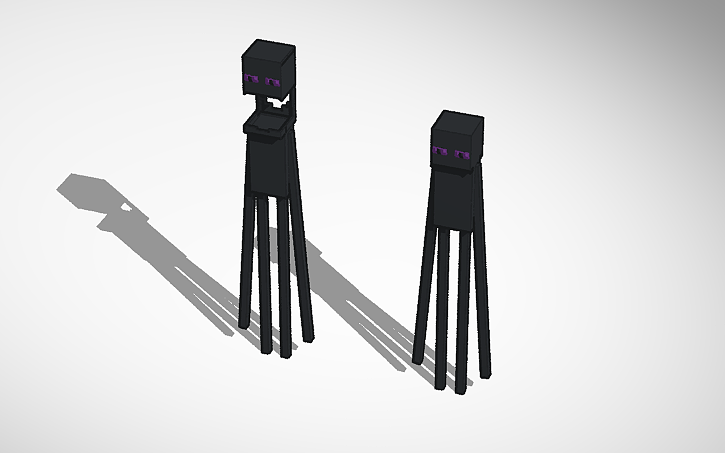 3D design Enderman - Tinkercad