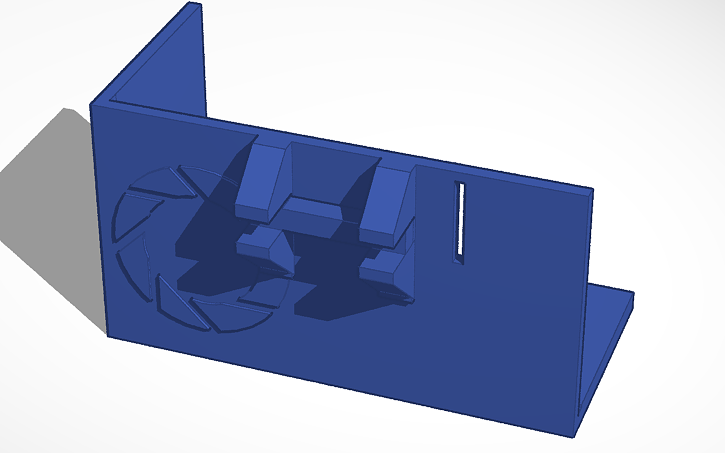 3D design Front Side GL500 Battery Box - Tinkercad