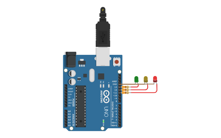 Circuit Design โปรแกรมไฟกระพริบ Tinkercad