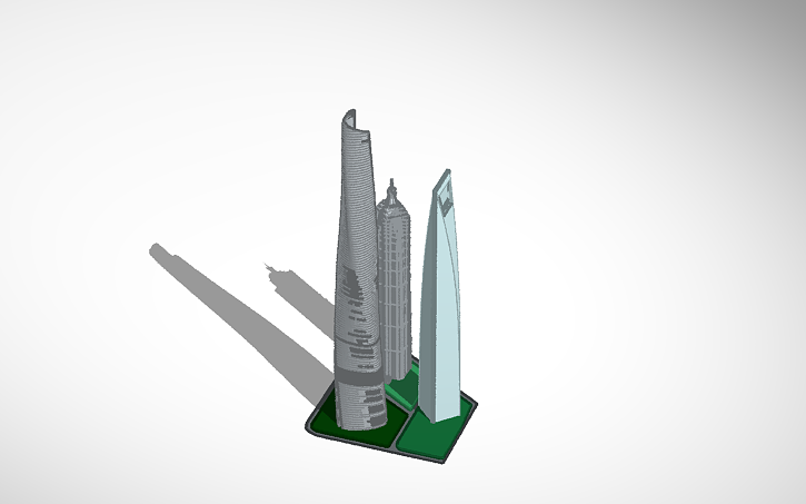 3D design Shanghai Skyscrapers | Tinkercad
