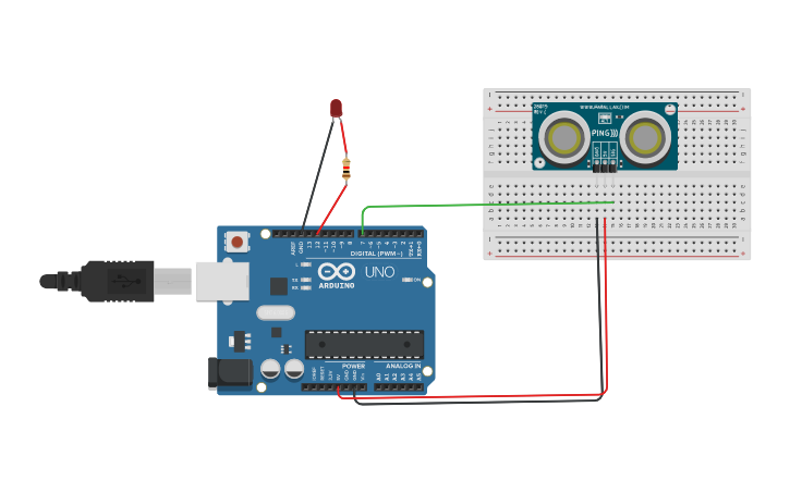 Circuit Design Social Distancing Tinkercad