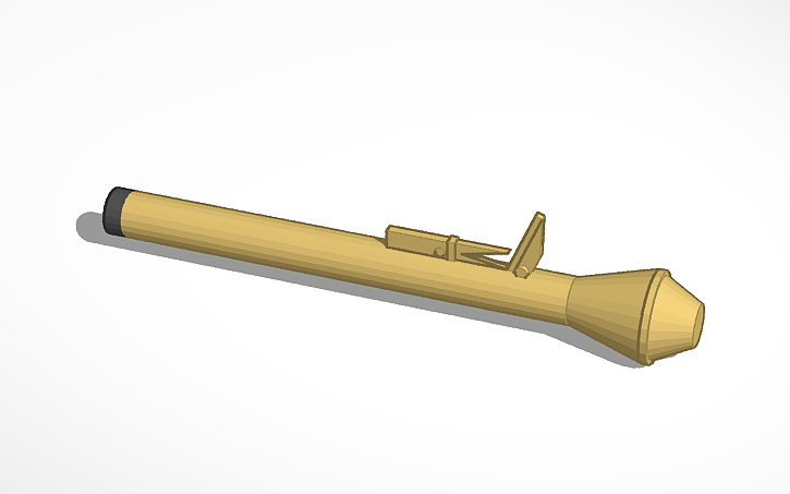 3D design panzerfaust - Tinkercad