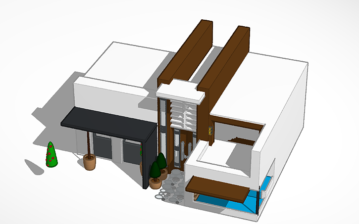 3D design Modern House - Tinkercad