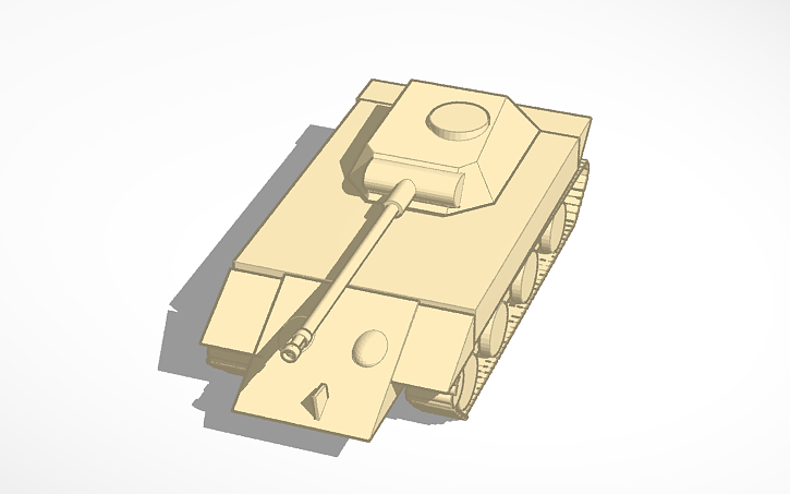 3D design Tank - Tinkercad