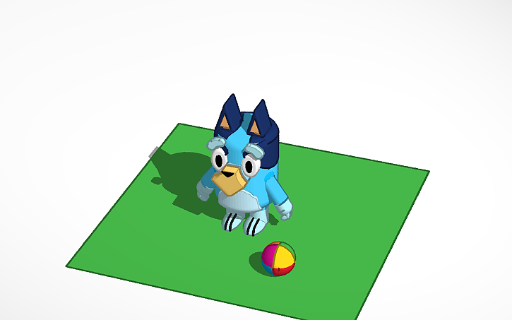 3D design Bluey - Tinkercad