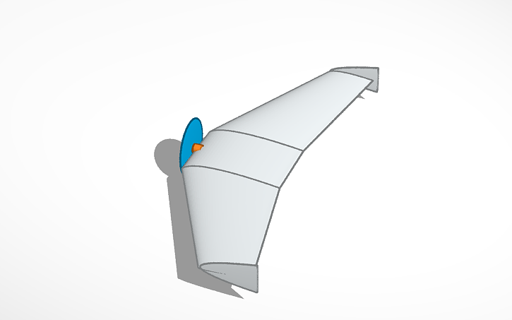 3D design Flying Wing - Tinkercad