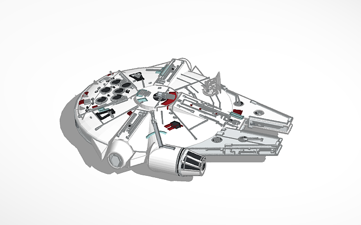 3D design Millennium Falcon from Star Wars - Tinkercad