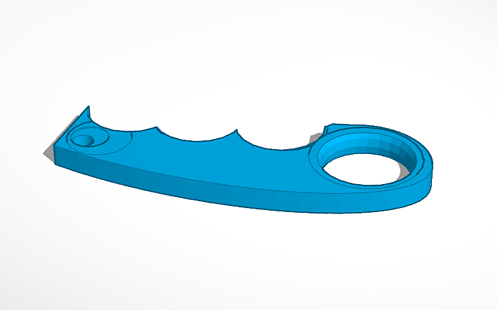 3D design Key Chain Karambit - Tinkercad