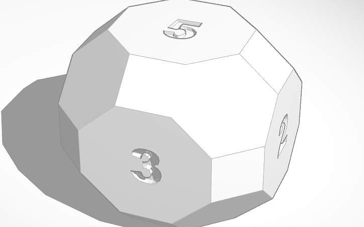 3D design noppa - Tinkercad