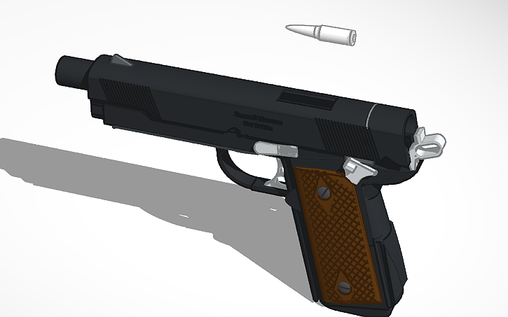 3D design working gun modle - Tinkercad