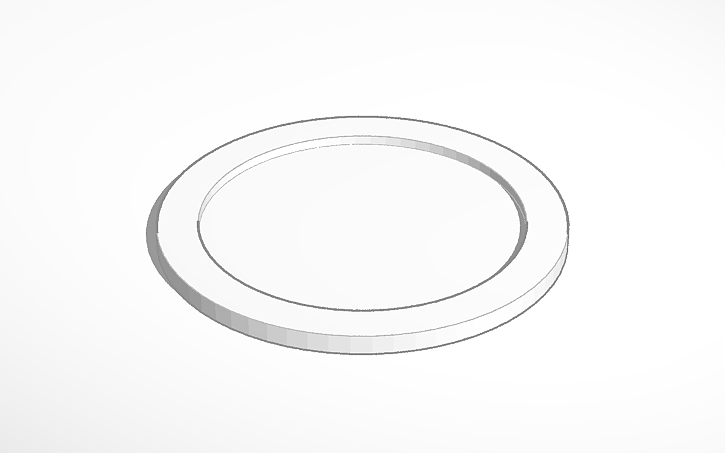 3D design Plate - Tinkercad