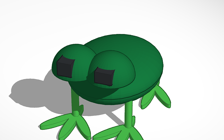 3D design frog - Tinkercad