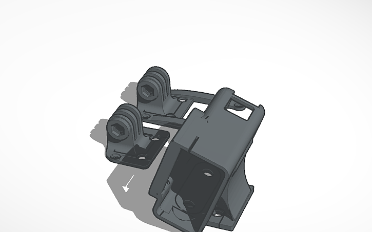 3D design GoPro mount for ZMR250 | Tinkercad