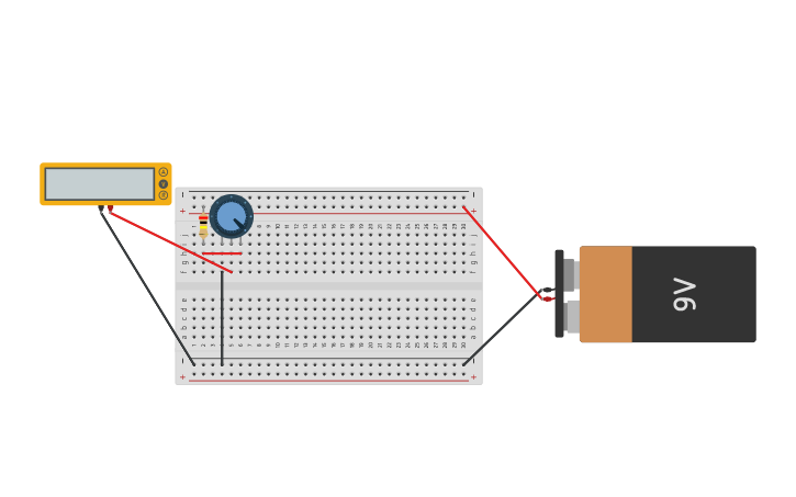 Circuit design Batería de 9V | Tinkercad