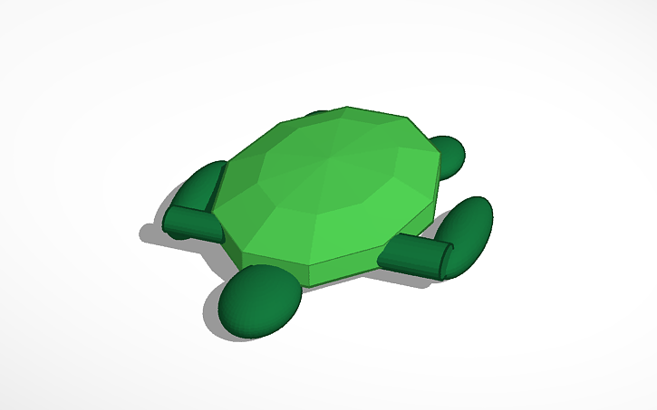 3D design turtle - Tinkercad