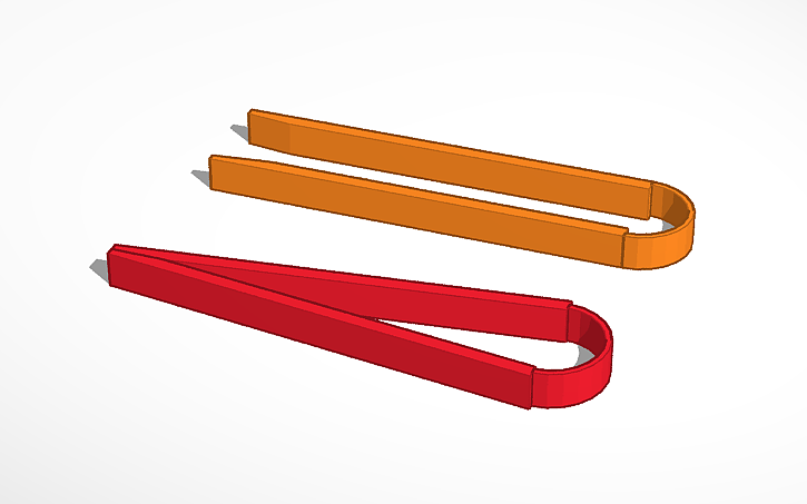 3D design clip - Tinkercad