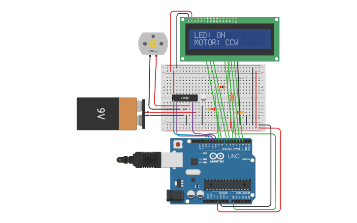 Circuit design PS2 .Ambient room lighting Control - Tinkercad