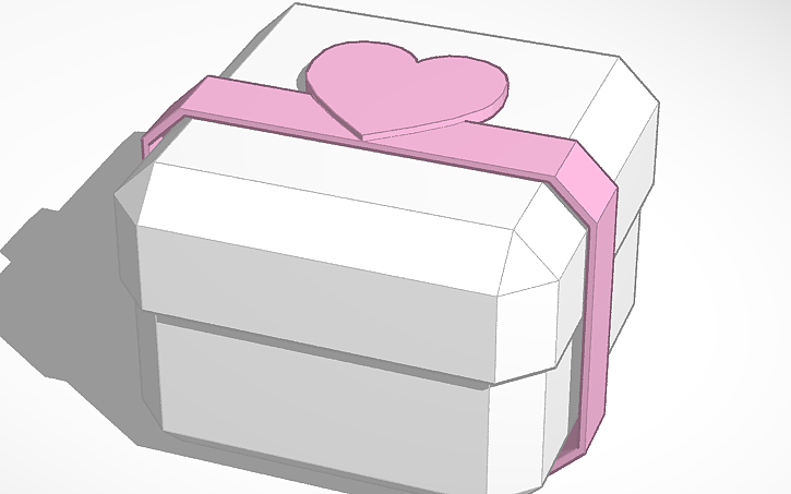 3D design GIFT BOX - Tinkercad