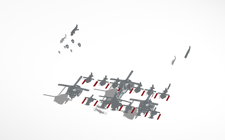 3D design U.S ARMY BASE - Tinkercad