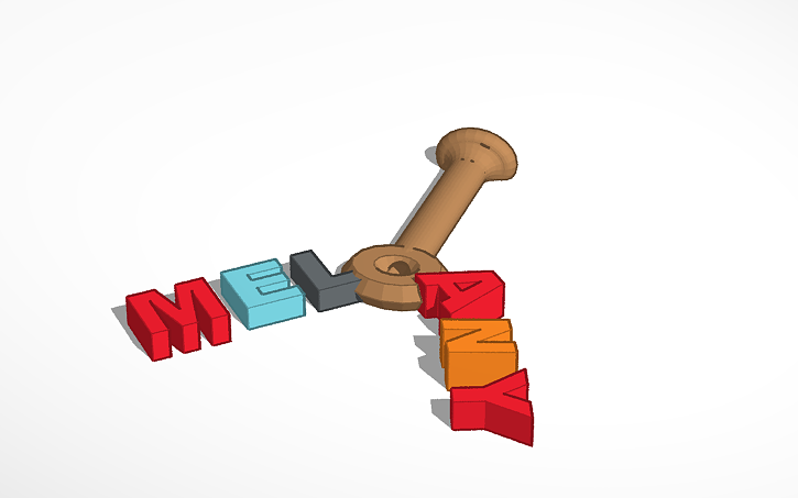 3d Design Key Chain Tinkercad