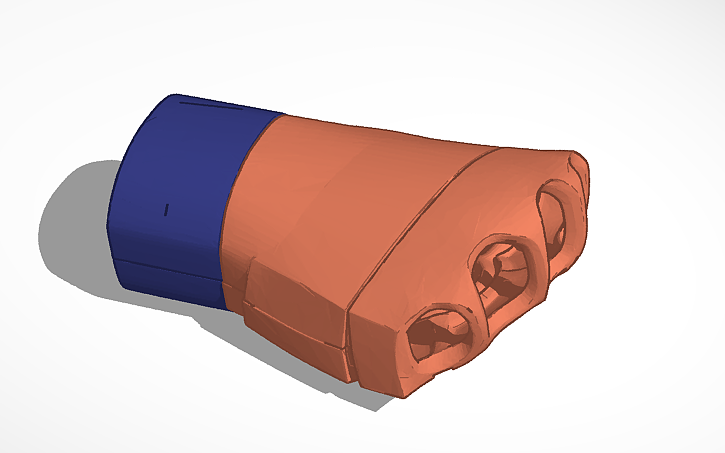 3D design Gauntlet + wrist - Tinkercad