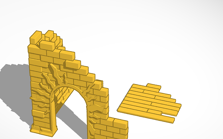 3D design Corner Ruins - Tinkercad
