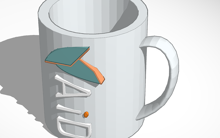 3D design Copy of # 1 Mug - Tinkercad