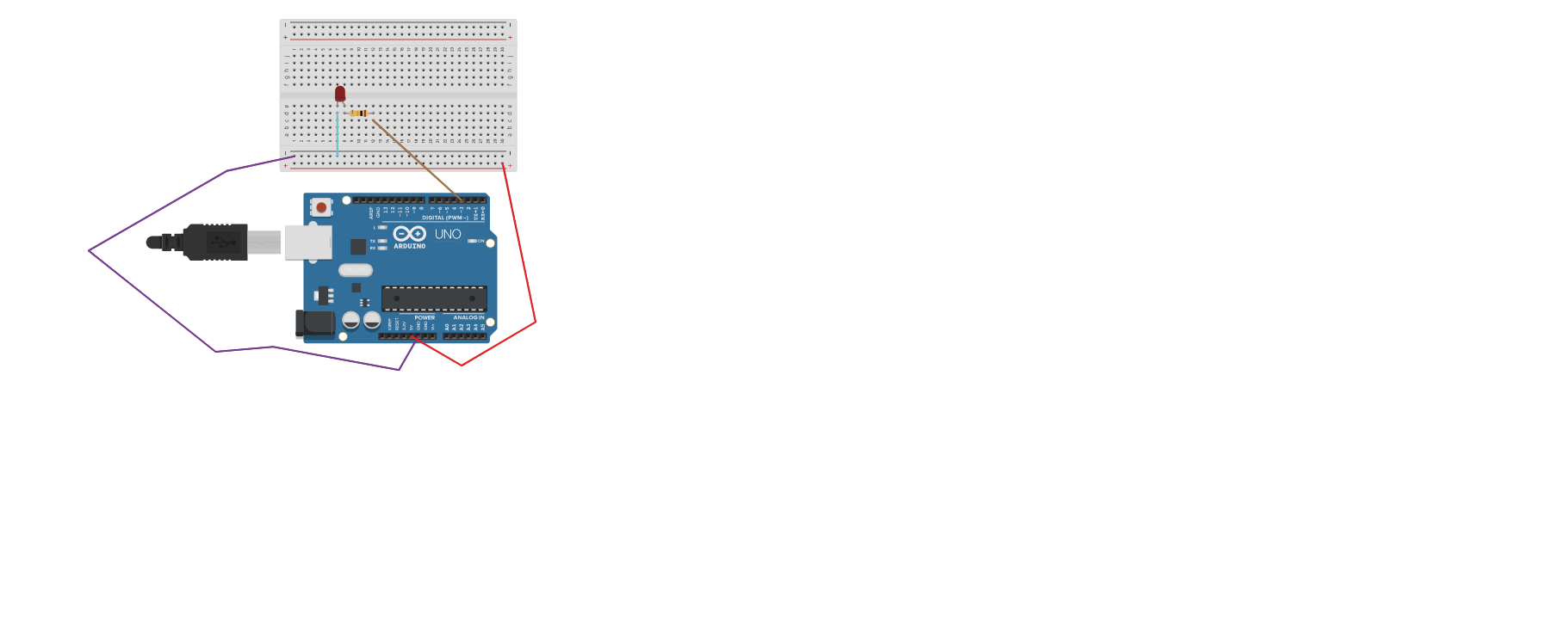 Circuit design Acender um Led - Ag - 2SEM/2021 | Tinkercad Circuit design Acender um Led - Ag - 2SEM/2021 | Tinkercad