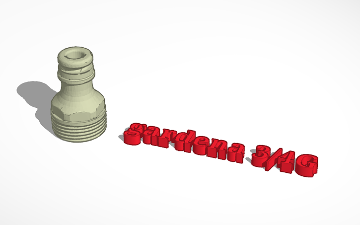 3D design Gardena Adapter 3/4G - Tinkercad