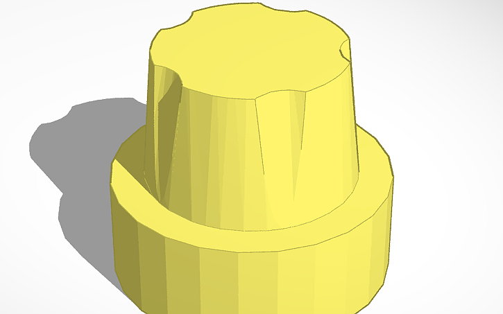 3D design Rotary Encoder Knob 16mm Wide for Arduino - Tinkercad
