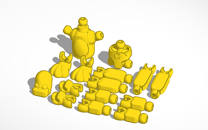 3D design Fnaf action figure base - Tinkercad