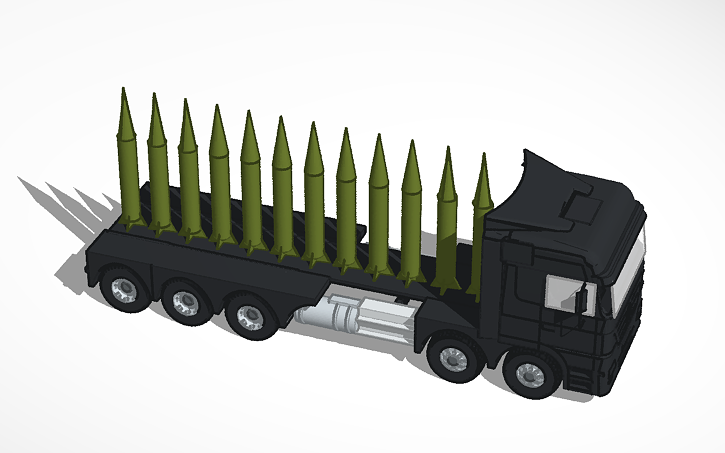 3D design semi truck - Tinkercad