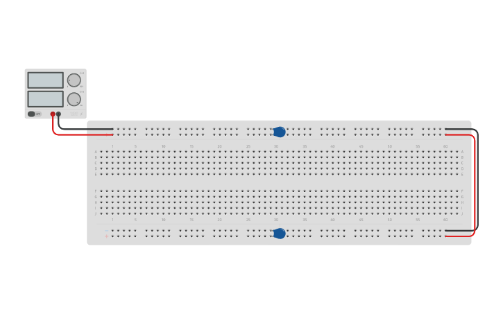 Circuit design Full Breadboard - empty - Tinkercad