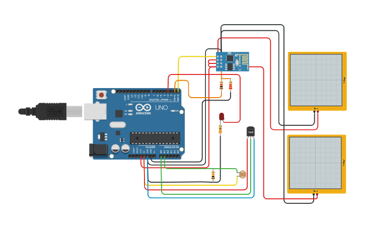Circuit Design Proyecto 1 Esp8266 Tinkercad