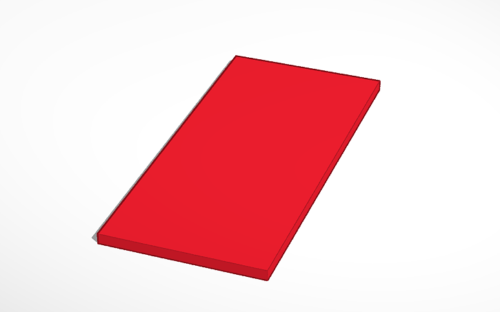 3D design base rectangle | Tinkercad
