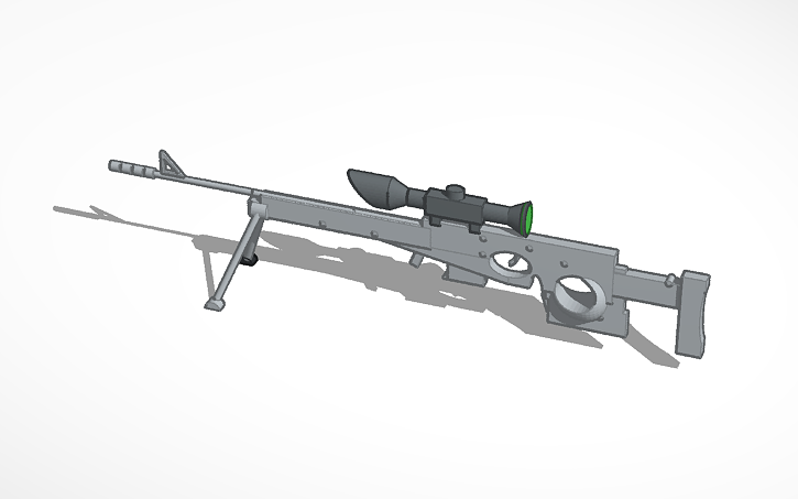 3D design SNIPER - Tinkercad