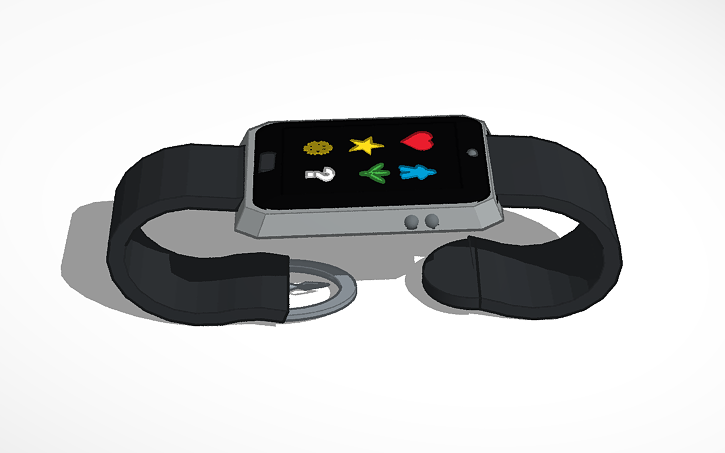3D design Raweez Ismael - smart watch - Tinkercad