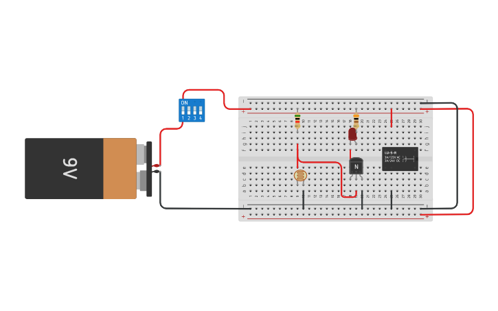 Circuit design circuito con fotoresistor - Tinkercad