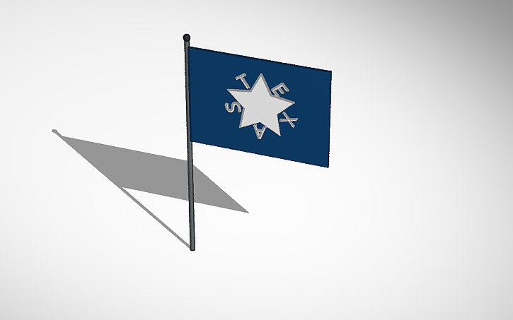 3D design Day 1 of TF10D: Burnet flag - Tinkercad