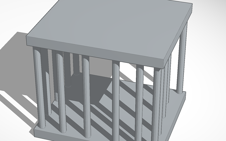 3D design cage - Tinkercad