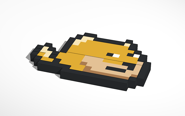 3D design Doge - Tinkercad